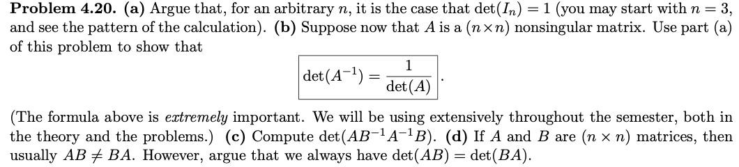 Solved Problem 4 20 A Argue That For An Arbitrary N It