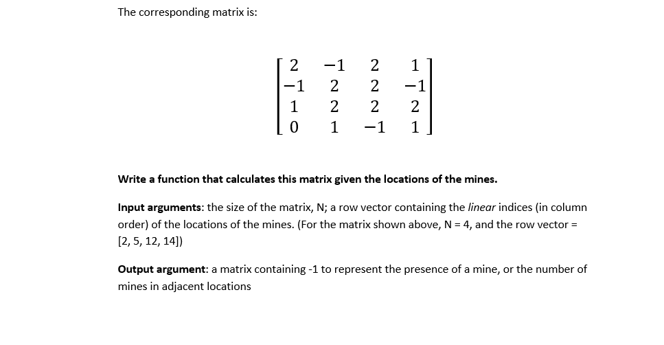 Solved 3. Minesweeper Grid Generation In one implementation | Chegg.com