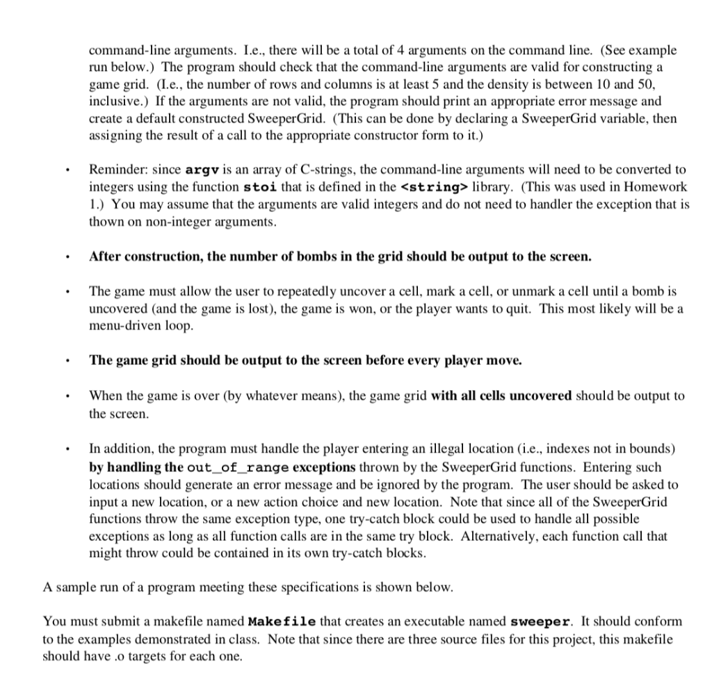 Minesweeper is game with a two-dimensional grid | Chegg.com