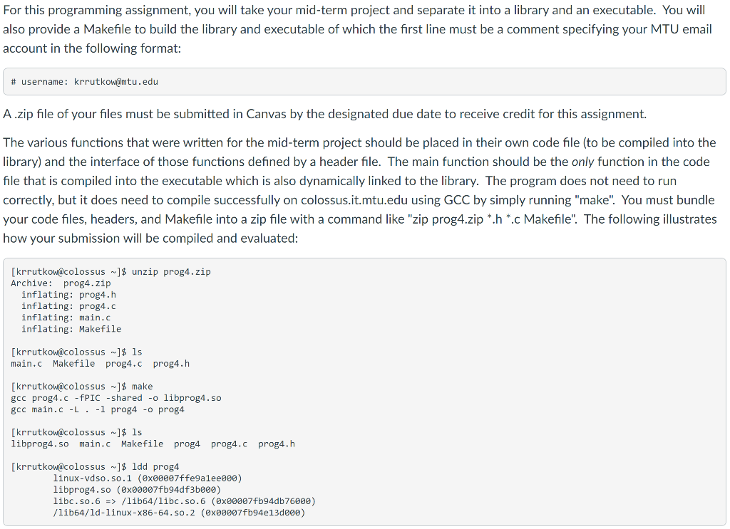 Solved For this programming assignment, you will take your | Chegg.com
