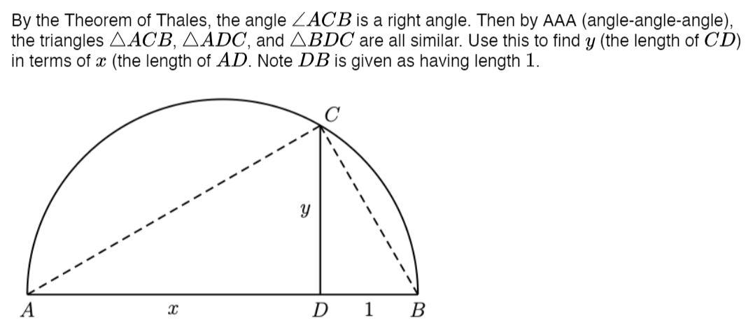 Solved By the Theorem of Thales, the angle ZACB is a right | Chegg.com