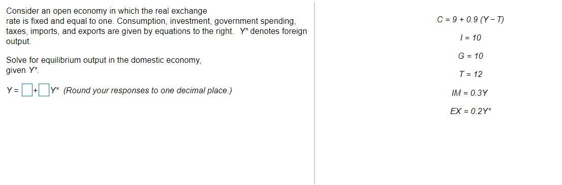 Solved **What is the multiplier in this economy? The | Chegg.com