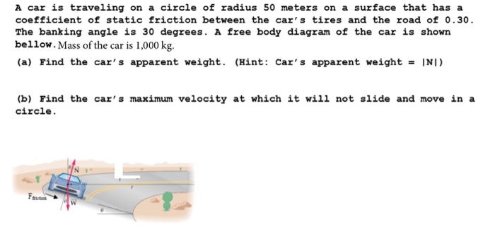 Solved A car is traveling on a circle of radius 50 meters on | Chegg.com