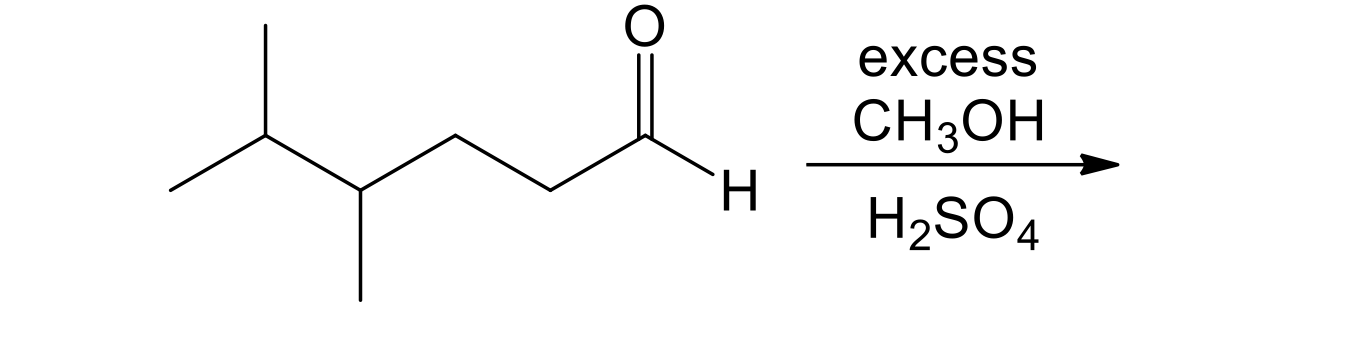 Solved O excess CH3OH H H2SO4 | Chegg.com