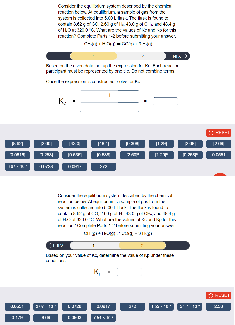 Solved Consider the equilibrium system described by the | Chegg.com