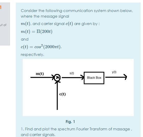 Solved Consider the following communication system shown | Chegg.com