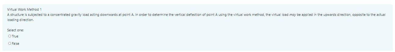 Solved Virtual Work Method 1 A structure is subjected to a | Chegg.com
