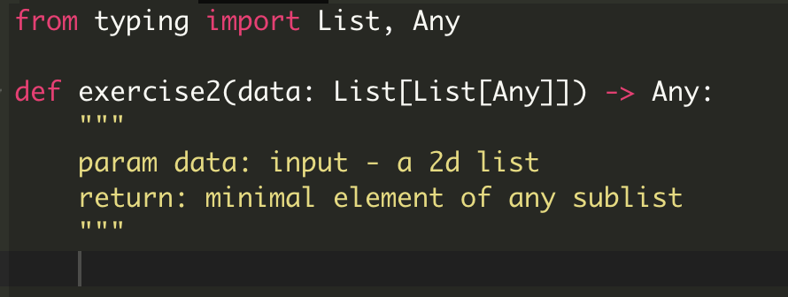 Solved Exercise 2: Write a function which takes as input a | Chegg.com