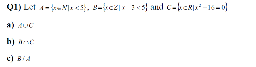 Solved Q1) Let A={xeN\x