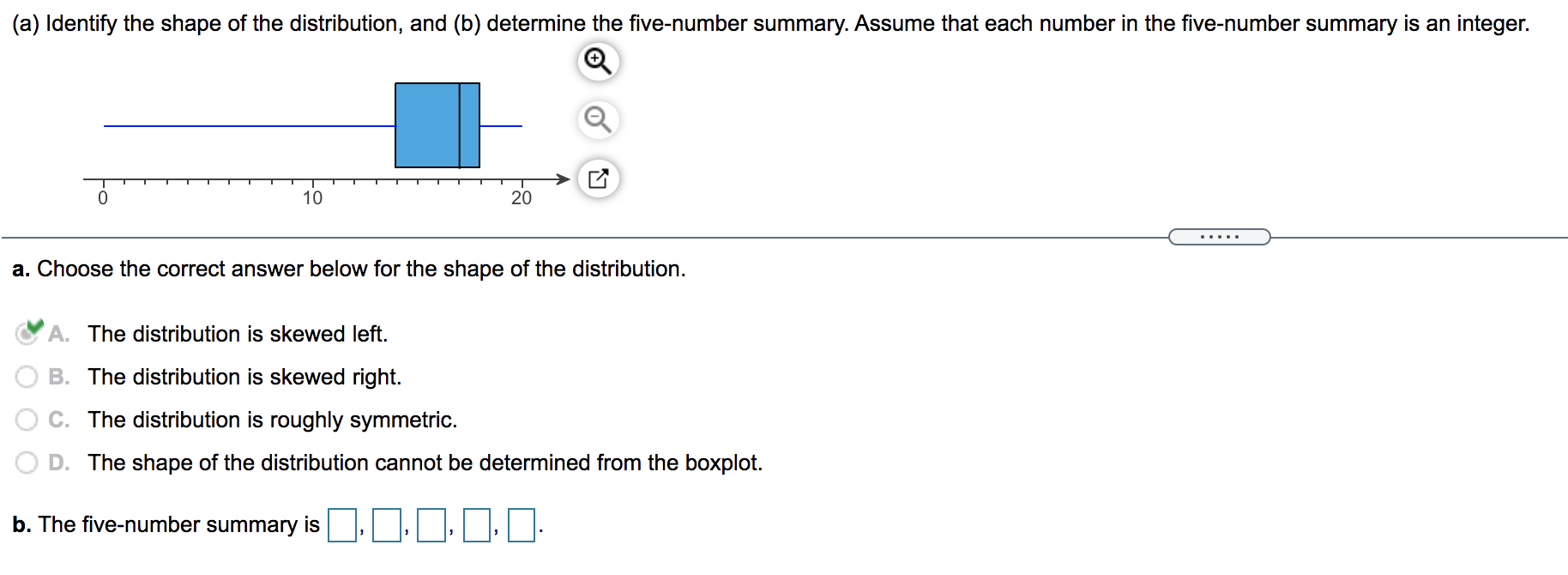 Solved (a) Identify the shape of the distribution, and (b) | Chegg.com