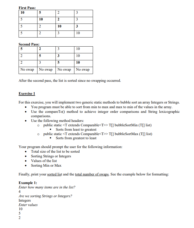 Solved Bubble Sort Algorithm The Bubble Sort algorithm is | Chegg.com