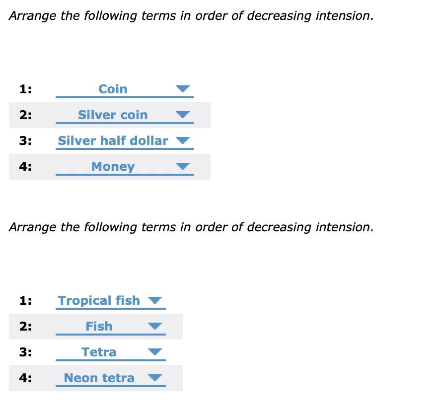 Arrange the following terms in order of decreasing | Chegg.com