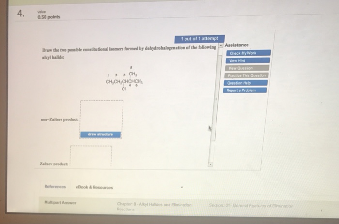 Solved Draw the two possible constructional isomers formed | Chegg.com