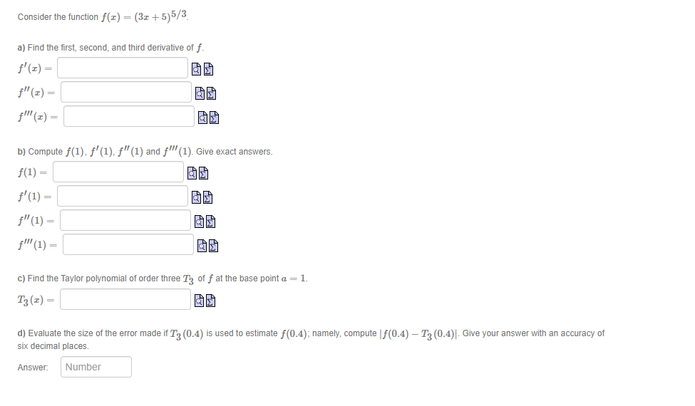 Solved Consider the function f(x)=(3x+5)5/3 | Chegg.com