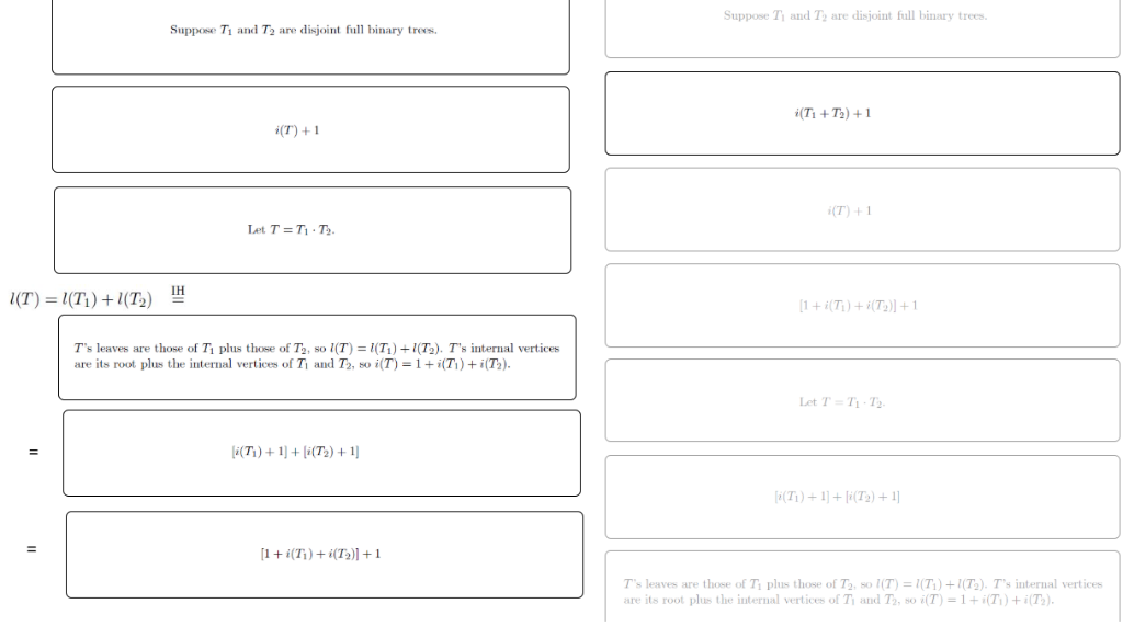 Solved Use structural induction to show that l(T), the | Chegg.com