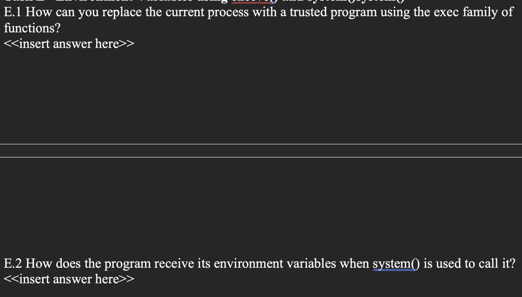 Solved E.1 How can you replace the current process with a | Chegg.com