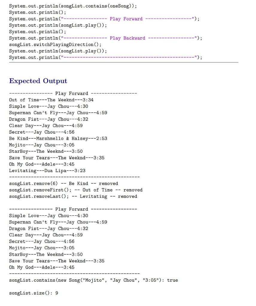 Solved 7 Create the Song Player class Create a new class | Chegg.com