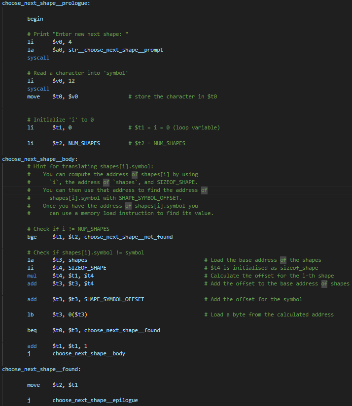 Solved Hi I Need To Convert This C Function Into Mips So
