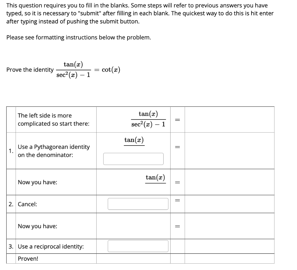 Solved This question requires you to fill in the blanks. | Chegg.com