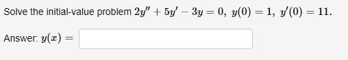 Solved Solve the initial-value problem | Chegg.com