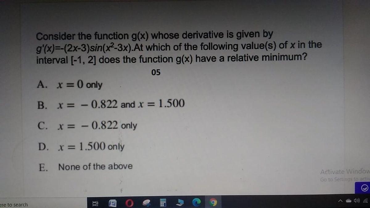 Solved Consider the function g(x) whose derivative is given | Chegg.com