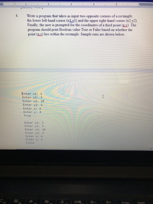 Solved 4. Write a program that takes as input two opposite | Chegg.com