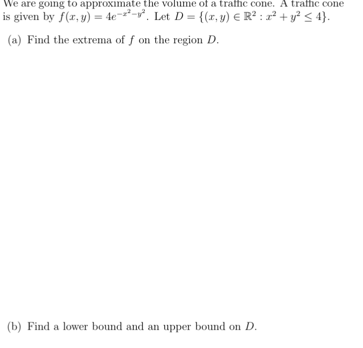Solved Approxımate the volume of a traffic cone. A traffic | Chegg.com