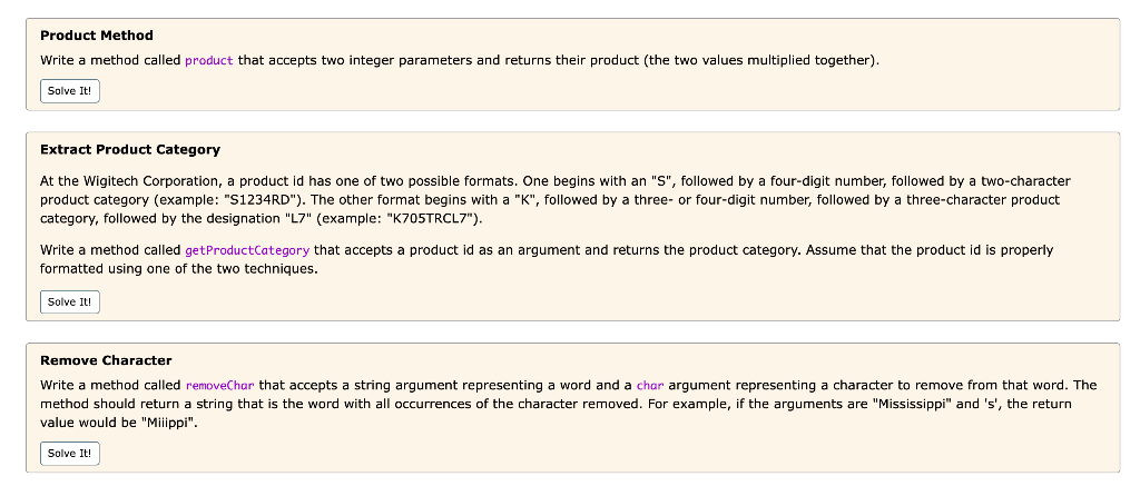 Solved Product Method Write A Method Called Product That Chegg