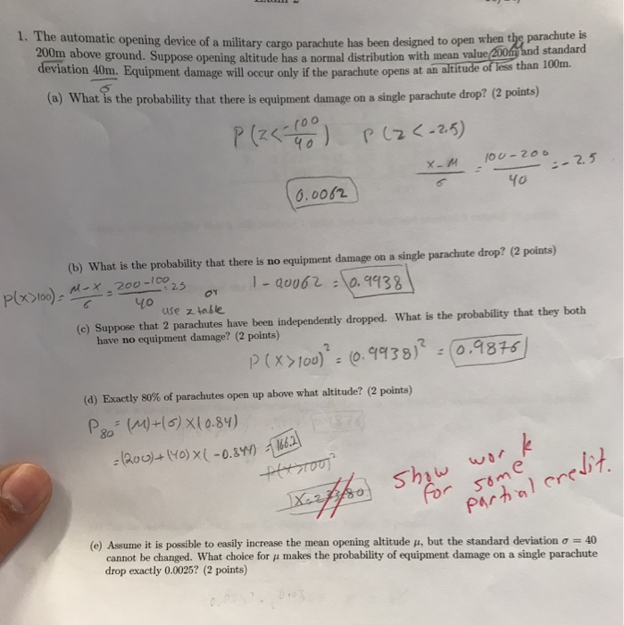 Solved e automatic opening device of a military cargo | Chegg.com