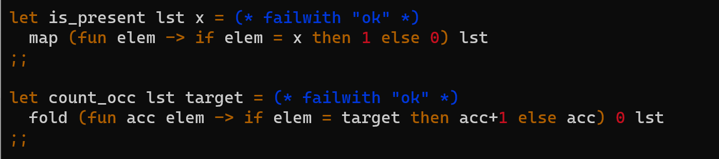 Solved Please code this in OCaml language. You only need to | Chegg.com