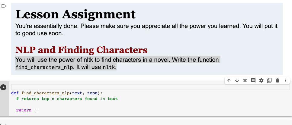 Solved Lesson Assignment You're essentially done. Please | Chegg.com