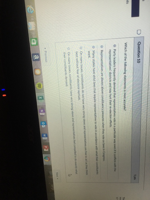 Solved Which of the following statements is most accurate? | Chegg.com