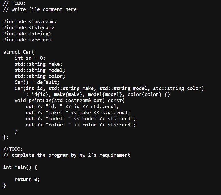 Solved In this assignment, you are going to build a program | Chegg.com