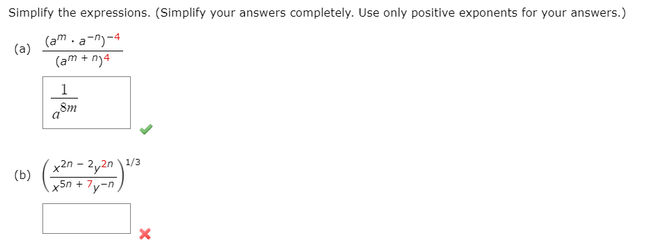 Solved Simplify the expressions. (Simplify your answers | Chegg.com