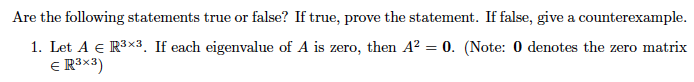 Solved Are the following statements true or false? If true, | Chegg.com