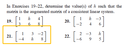 Solved In Exercises 19 22 Determine The Value S Of H Such
