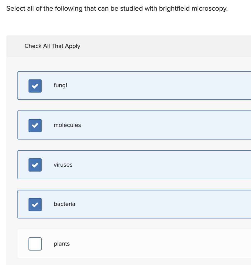 Solved Select All Of The Following That Can Be Studied With Chegg