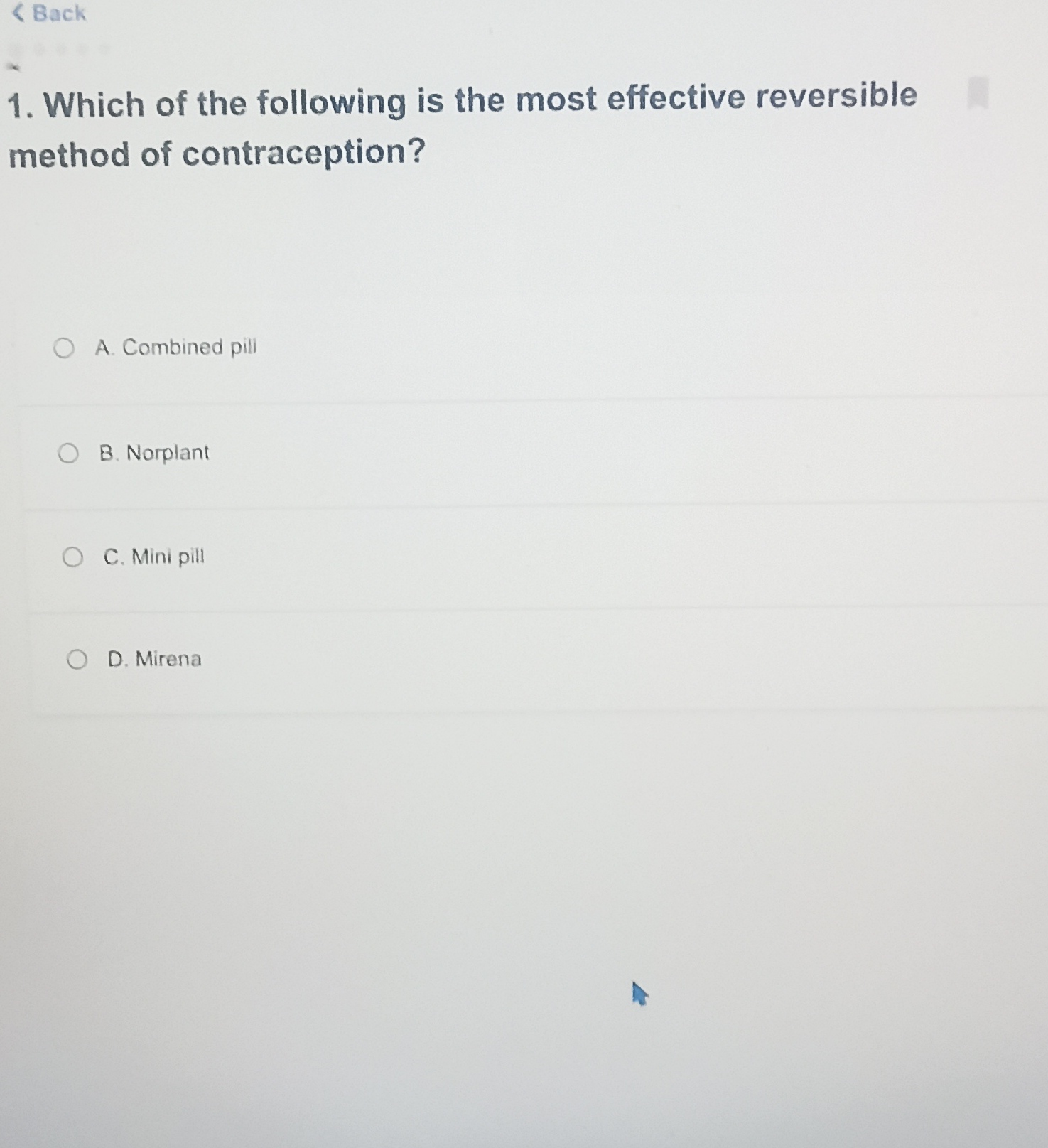 Solved 1. Which of the following is the most effective | Chegg.com
