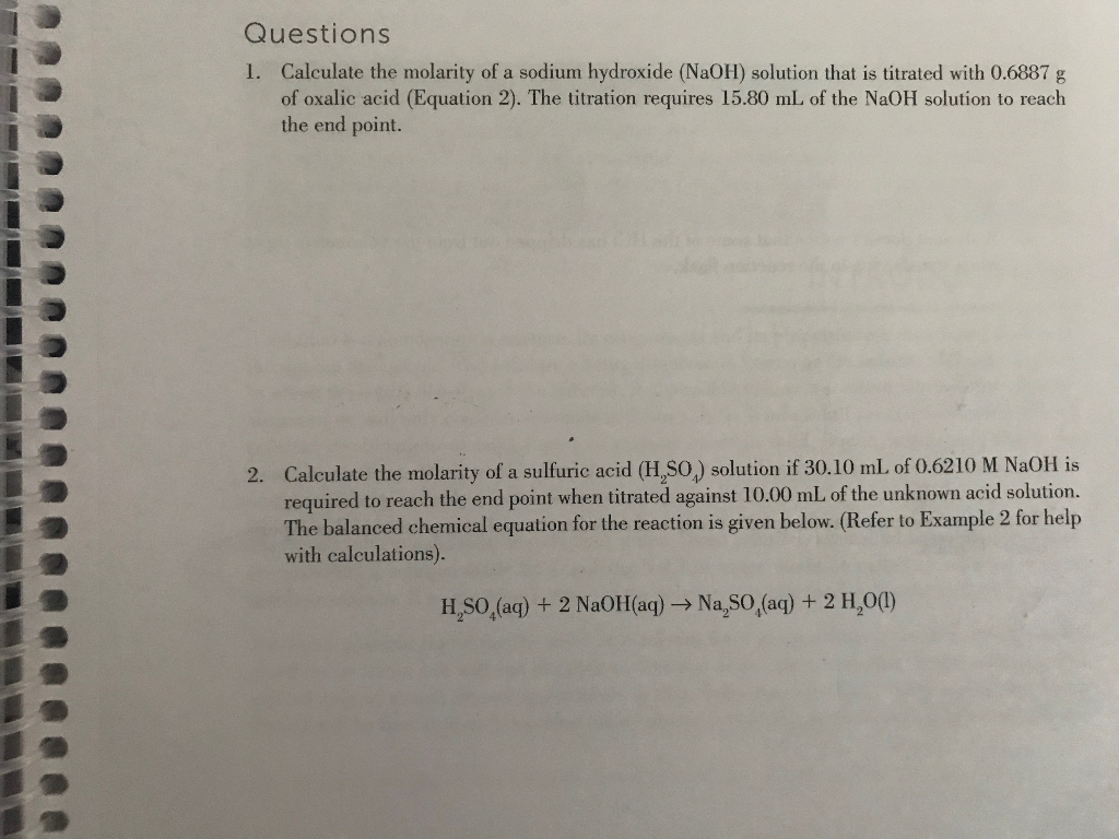 Solved Questions 1 Calculate The Molarity Of A Sodium Chegg solved-questions-1-calculate-the-molarity-of-a-sodium-chegg