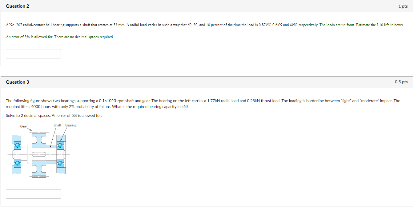 Solved An error of 5% is allowed for. There are no decimal | Chegg.com