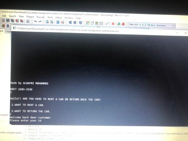Solved [executing Dev-C++311 File Edit Search View Project | Chegg.com