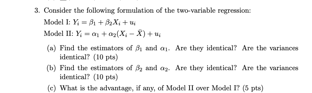 Solved Consider the following formulation of the | Chegg.com