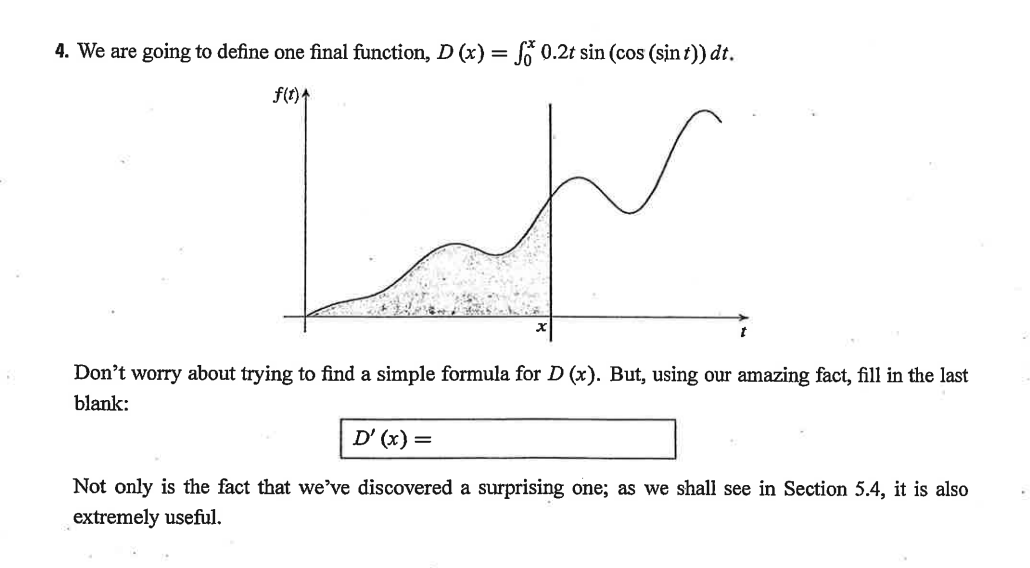 Solved We are going to define one final function, | Chegg.com