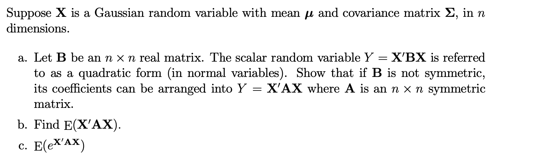 Solved Suppose X Is A Gaussian Random Variable With Mean U 