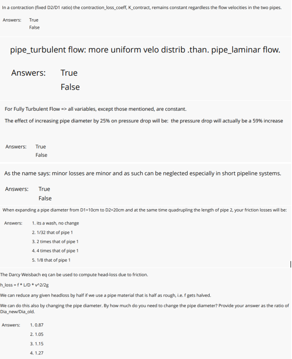Solved The exit loss coefficient, K_exit, depends on both | Chegg.com