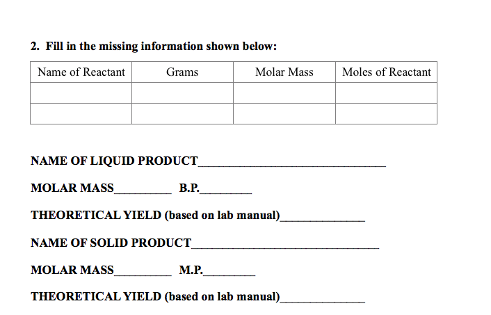 Solved Cannizzaro Reaction Lab Procedure (week 1) 1. Add 15 | Chegg.com