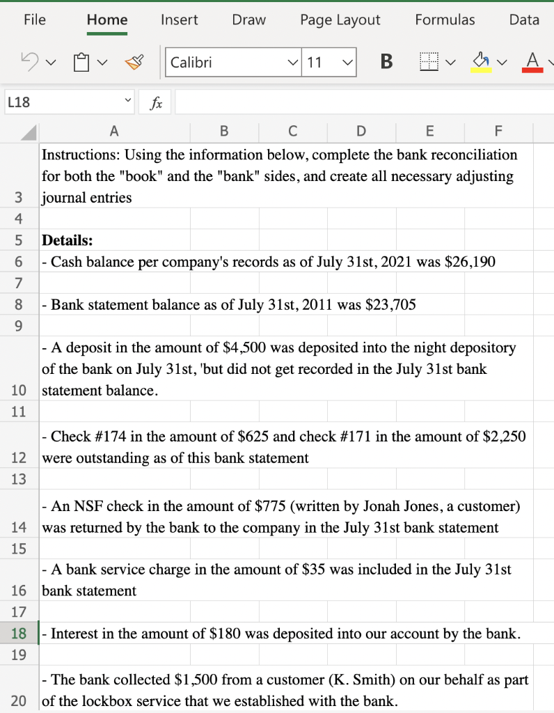 Solved File Home Insert Draw Page Layout Formulas Data | Chegg.com
