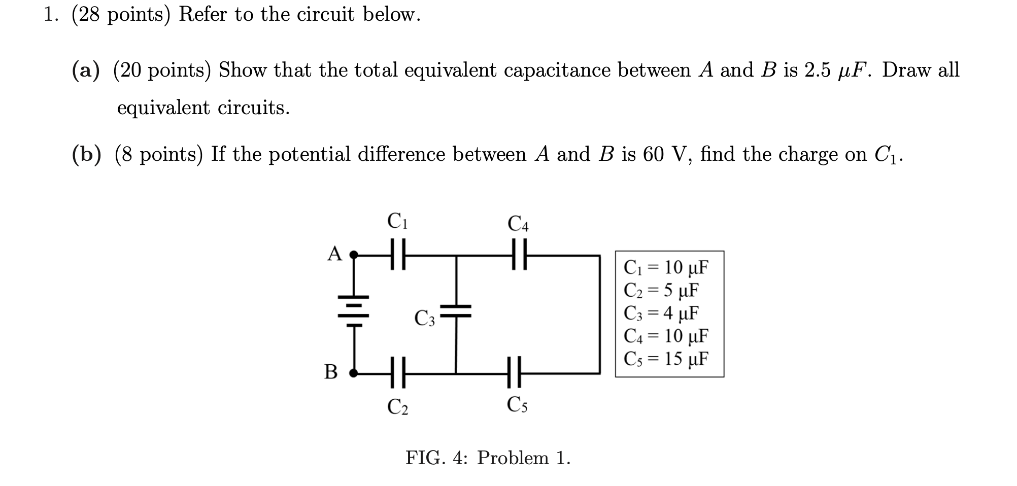 Solved 1. (28 points) Refer to the circuit below. (a) (20 | Chegg.com Solved 1. (28 points) Refer to the circuit below. (a) (20 | Chegg.com