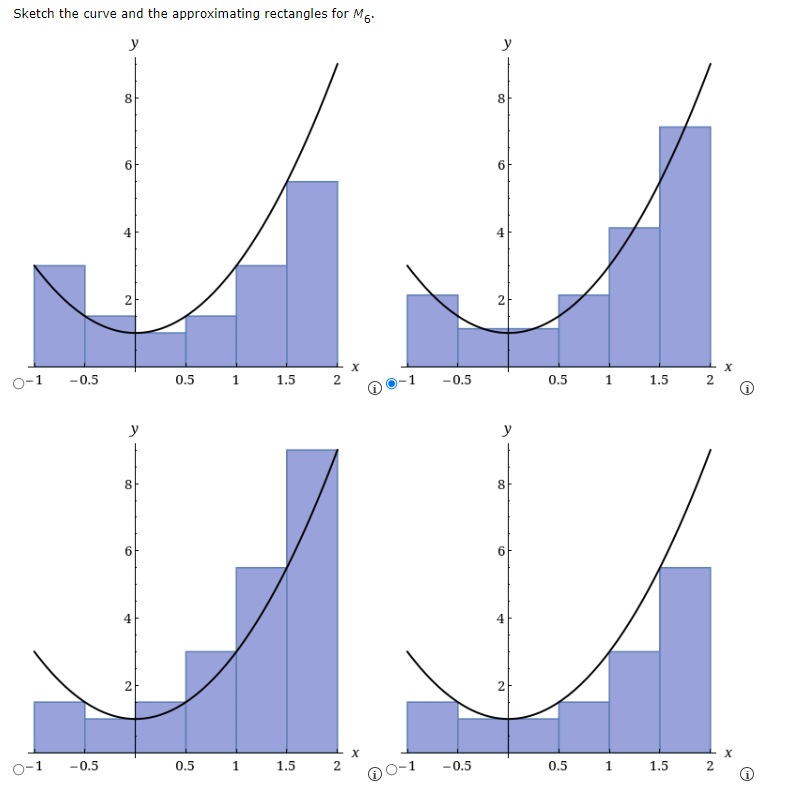 Solved Let f(x)=1+2x2.(c) Repeat part (a) using a midpoints. | Chegg.com