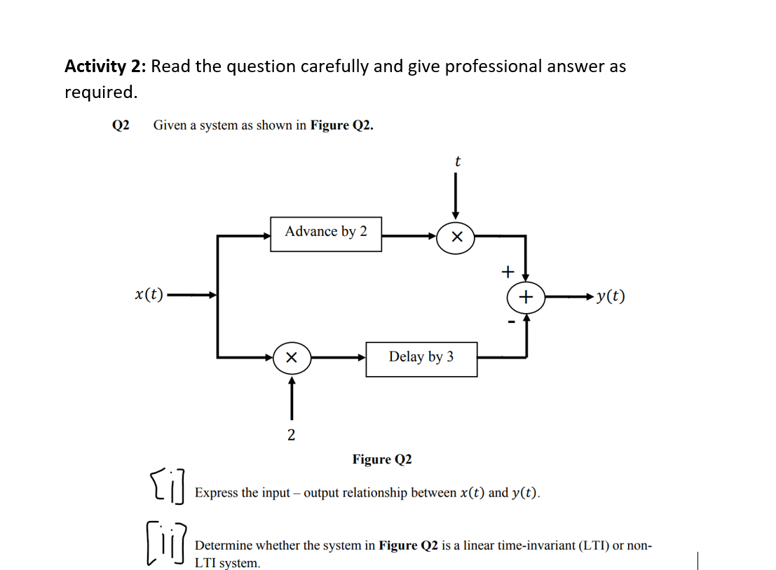 Solved Activity 2: Read the question carefully and give | Chegg.com